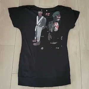 Jean Michel Basquiat | Tops | Jean Michel Basquiat Black Cotton Top M ...